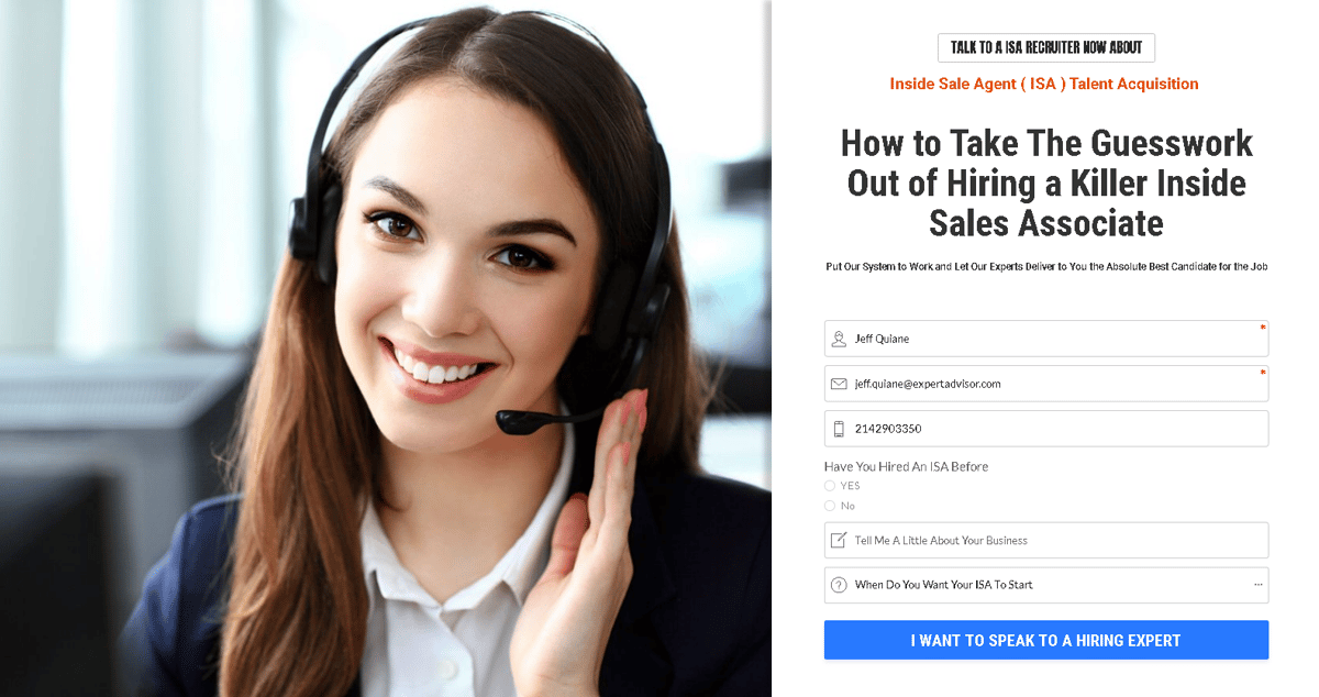 Why Every Agent Needs To Hire An Inside Sales Agent ( ISA ) Why Every Agent Needs To Hire An Inside Sales Agent ( ISA )